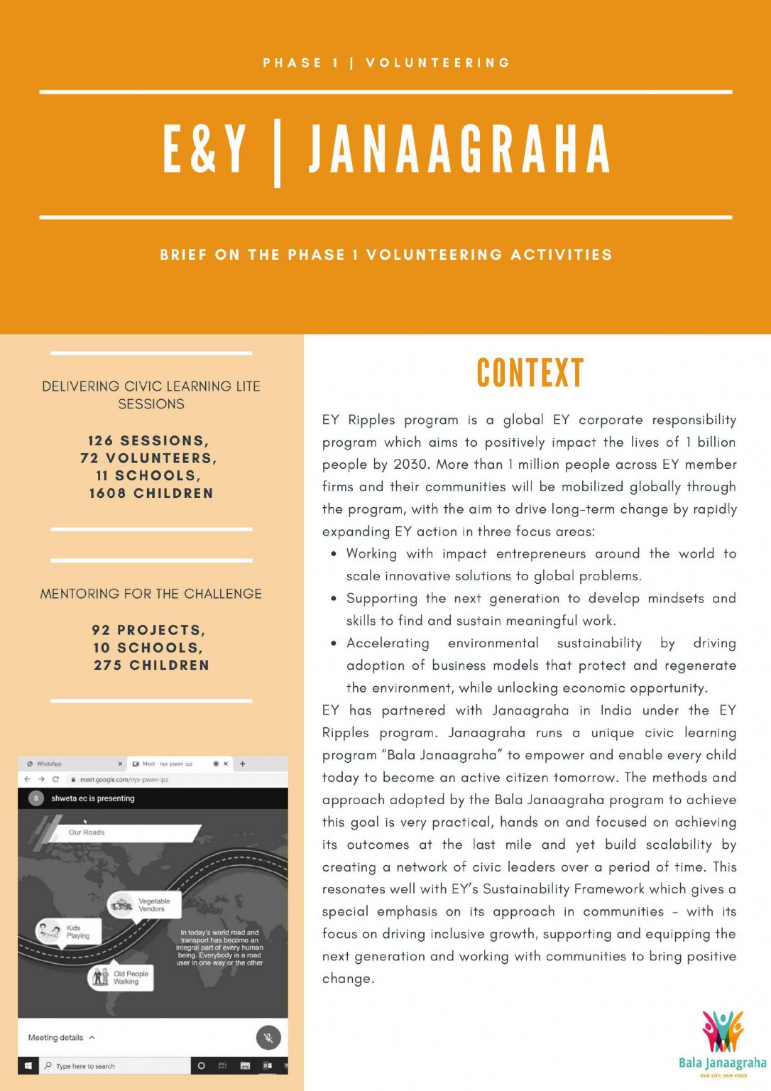 E&Y Volunteering Report – Janaagraha