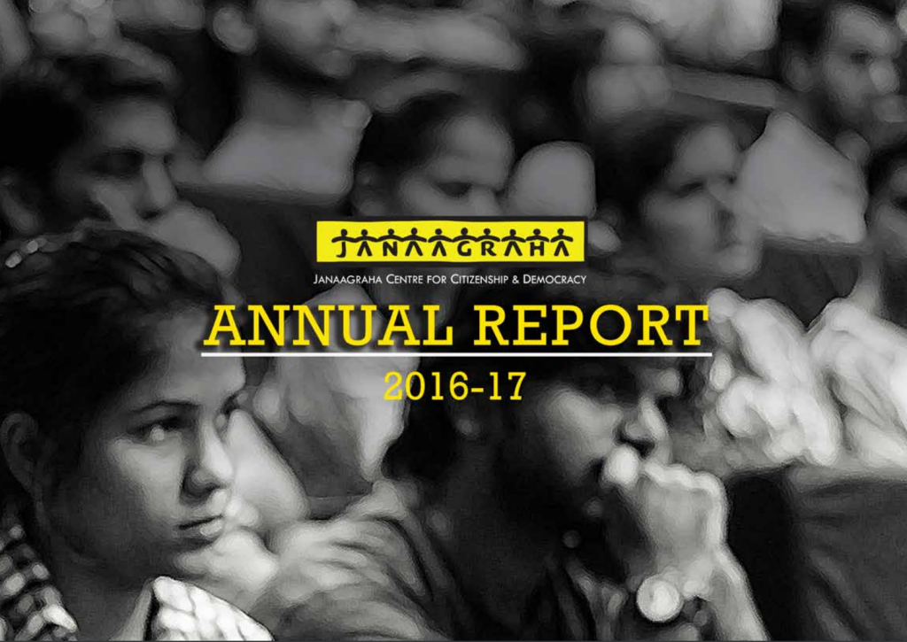 Annual Report 2016-17 – Janaagraha